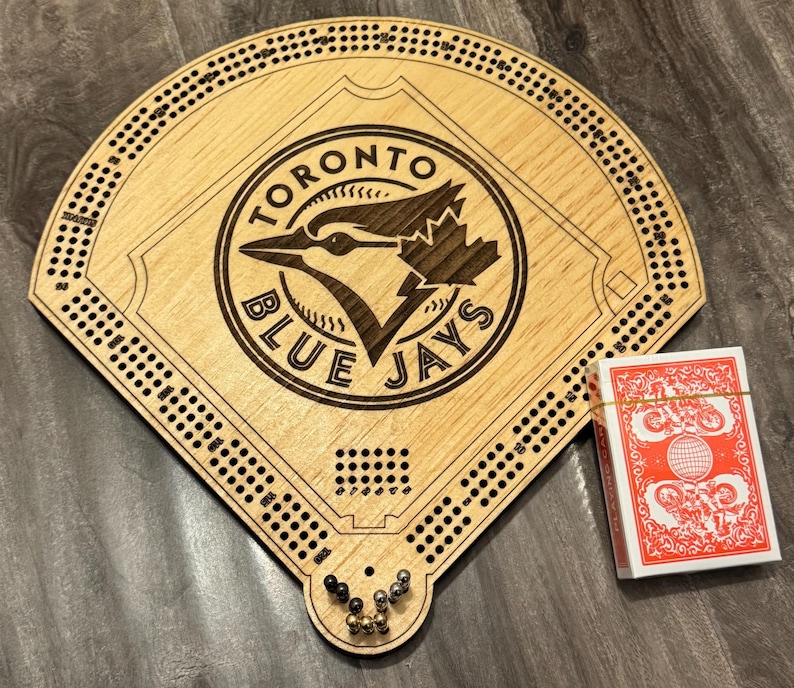 Baseball Cribbage Board - Etsy