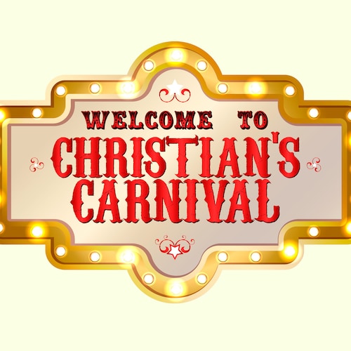 Custom Carnival Sign Carnival Theme Party Sign Circus - Etsy