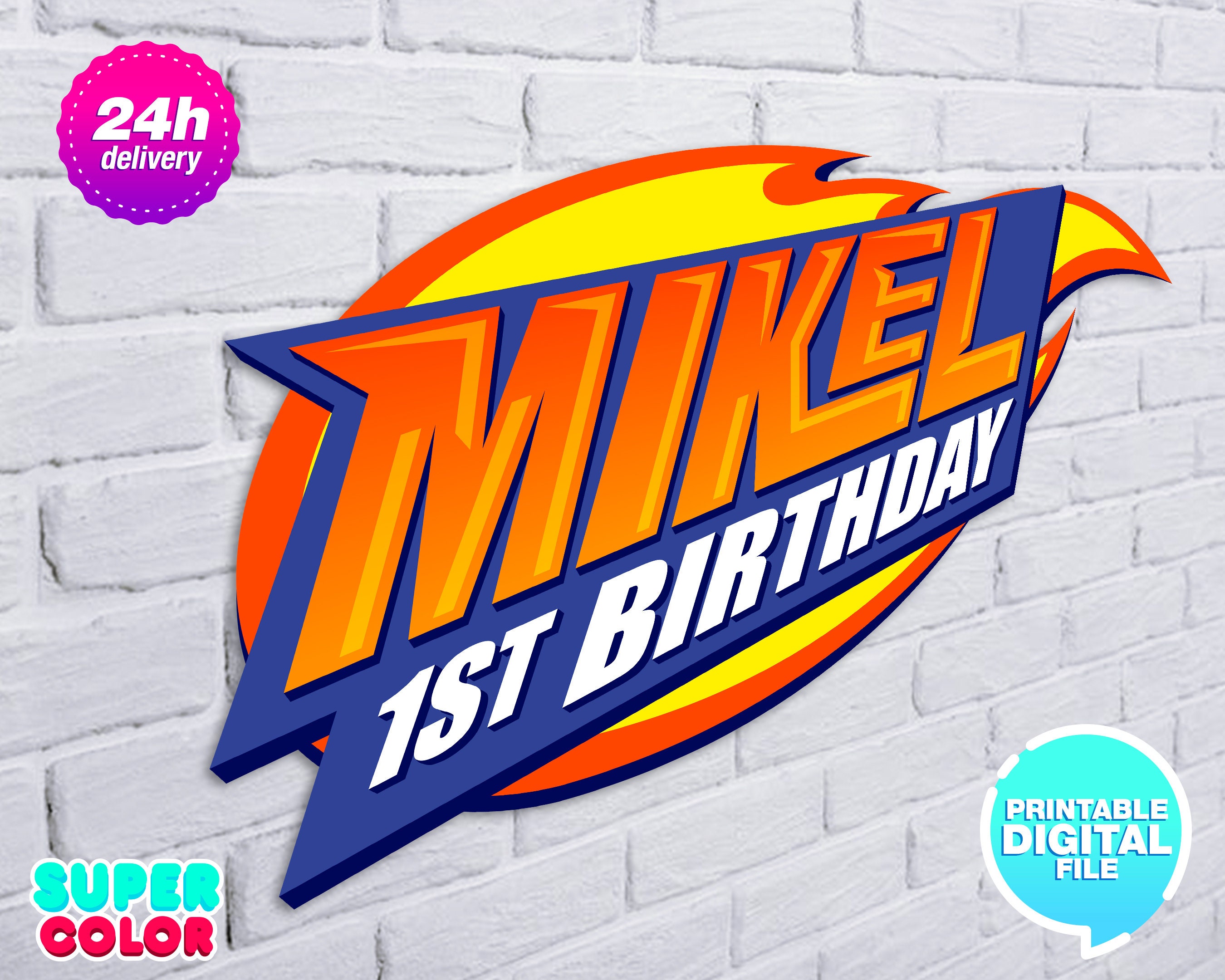 Blaze and the Monster Machines Custom Logo With Name and Age - Etsy ...