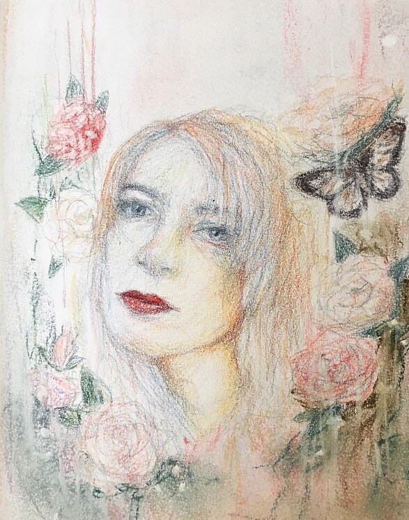 Kim Gordon Portrait Art Tiny Painting - Etsy