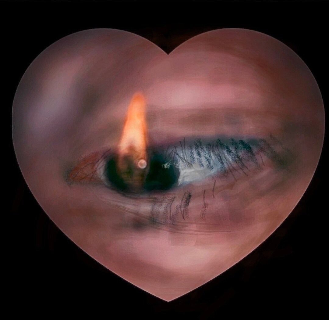 Flame Eye Original Art Print - Etsy