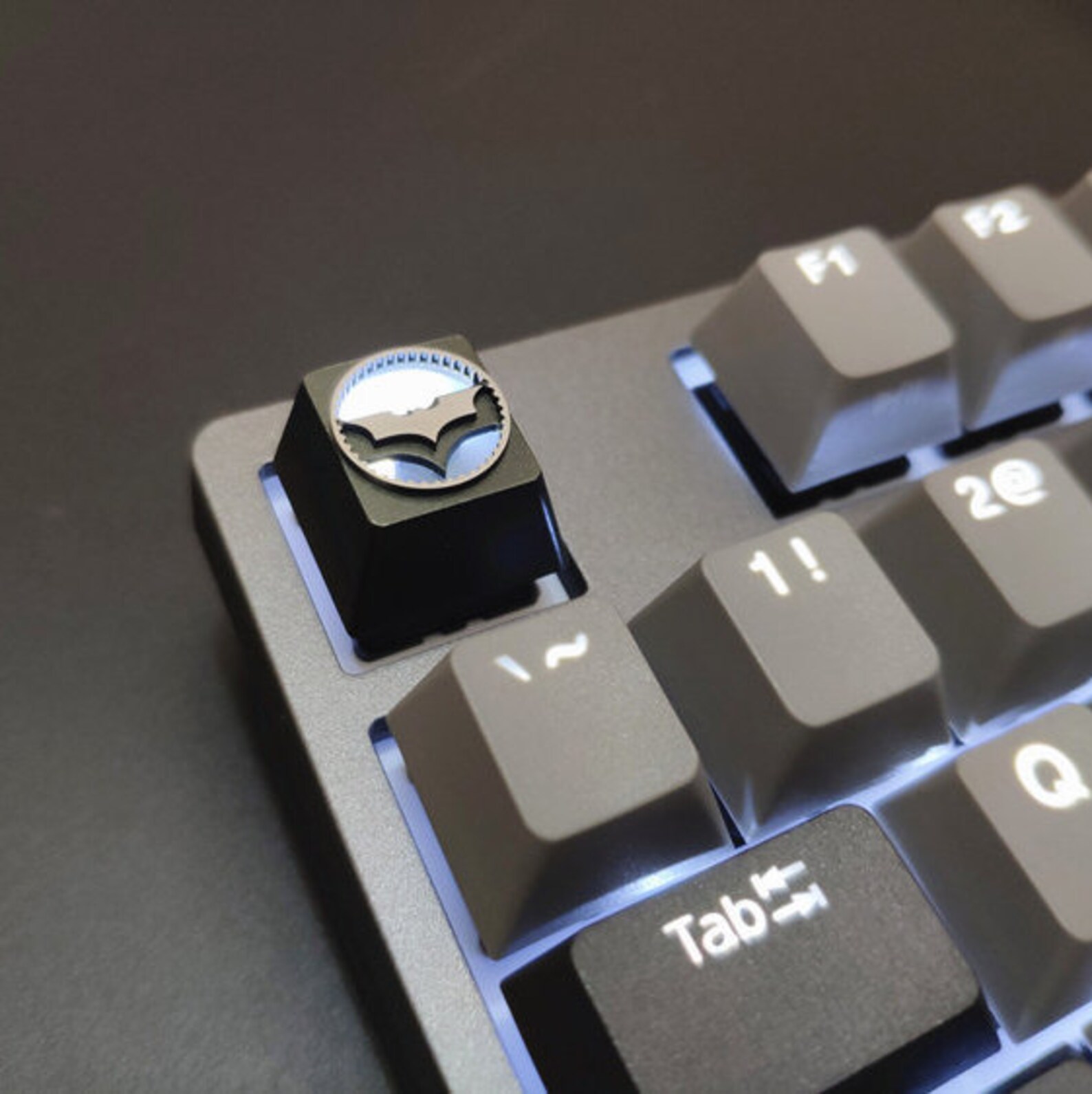 Batman Custom Metal Keycap MX Stem Compatible Backlit | Etsy