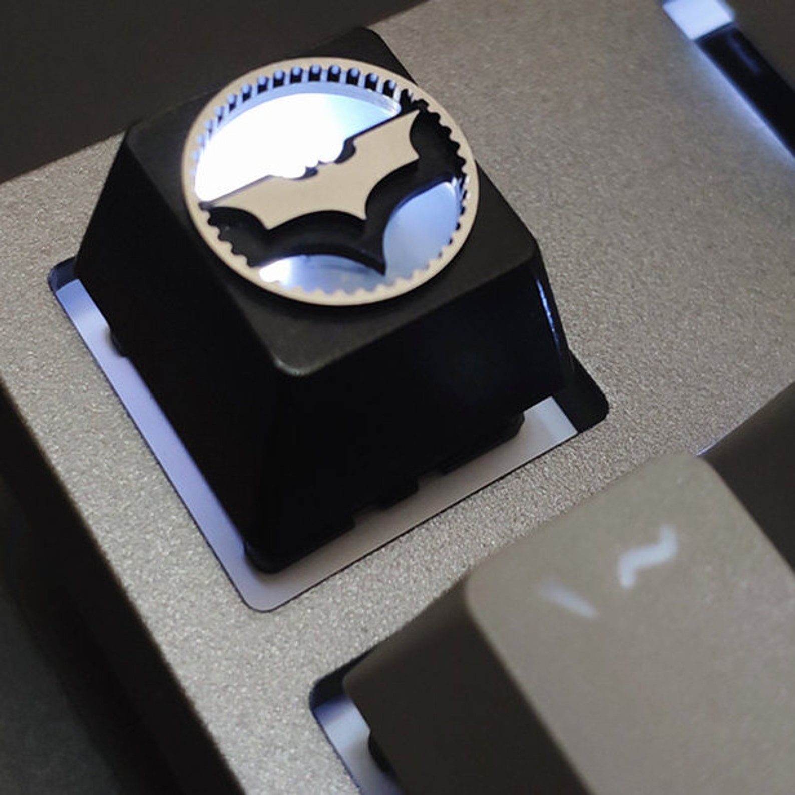 Batman Custom Metal Keycap MX Stem Compatible Backlit | Etsy