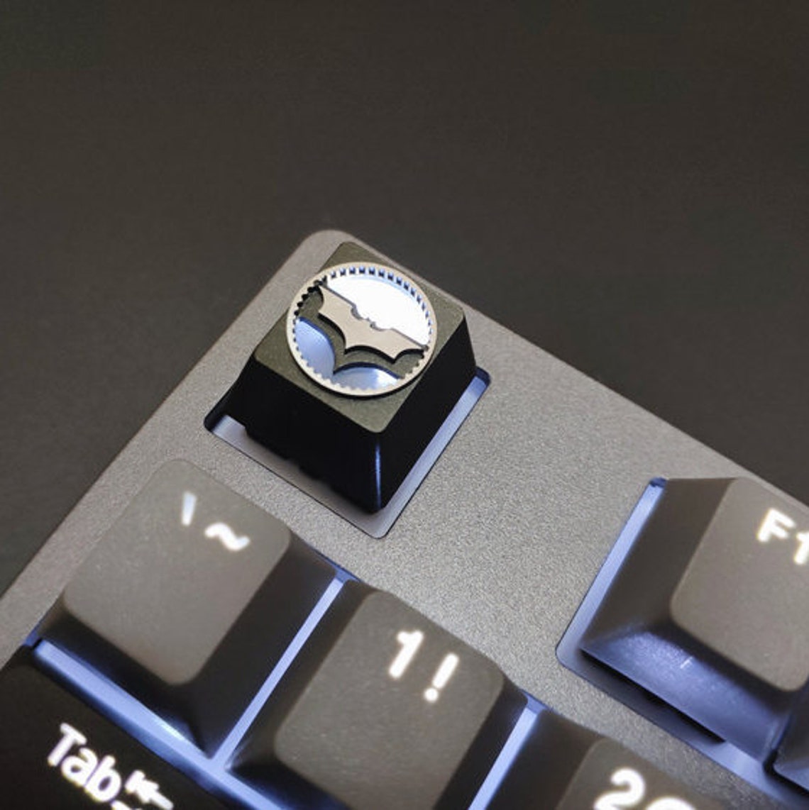 Batman Custom Metal Keycap MX Stem Compatible Backlit | Etsy
