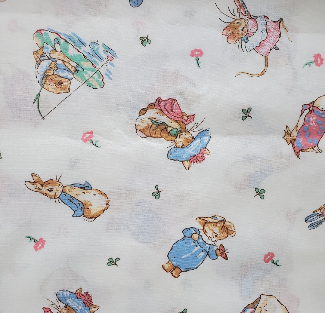 Beatrix Potter Vintage Fabric, Frederick Warne Co. 1992, Beatrix Potter ...