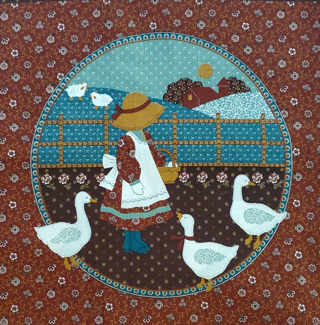 Pillow Panel Sunbonnet Sue With Geese, Cranston Print Works, VIP - Etsy