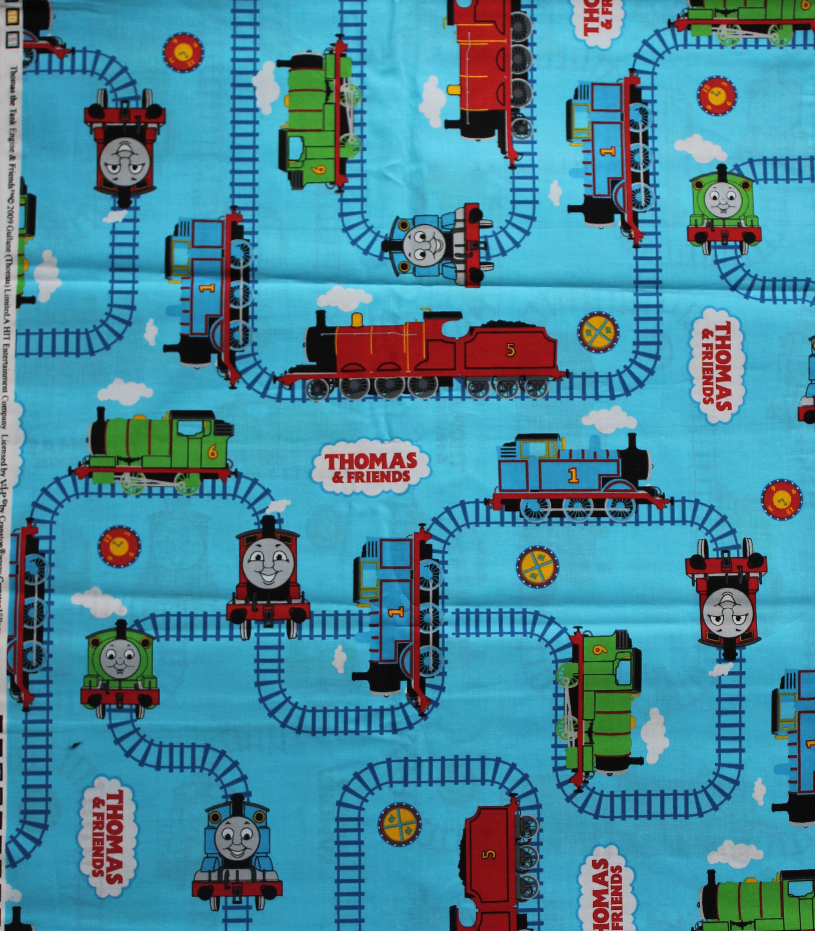 Thomas the Tank Engine and Friends Fabric, Train Track, Out of Print ...