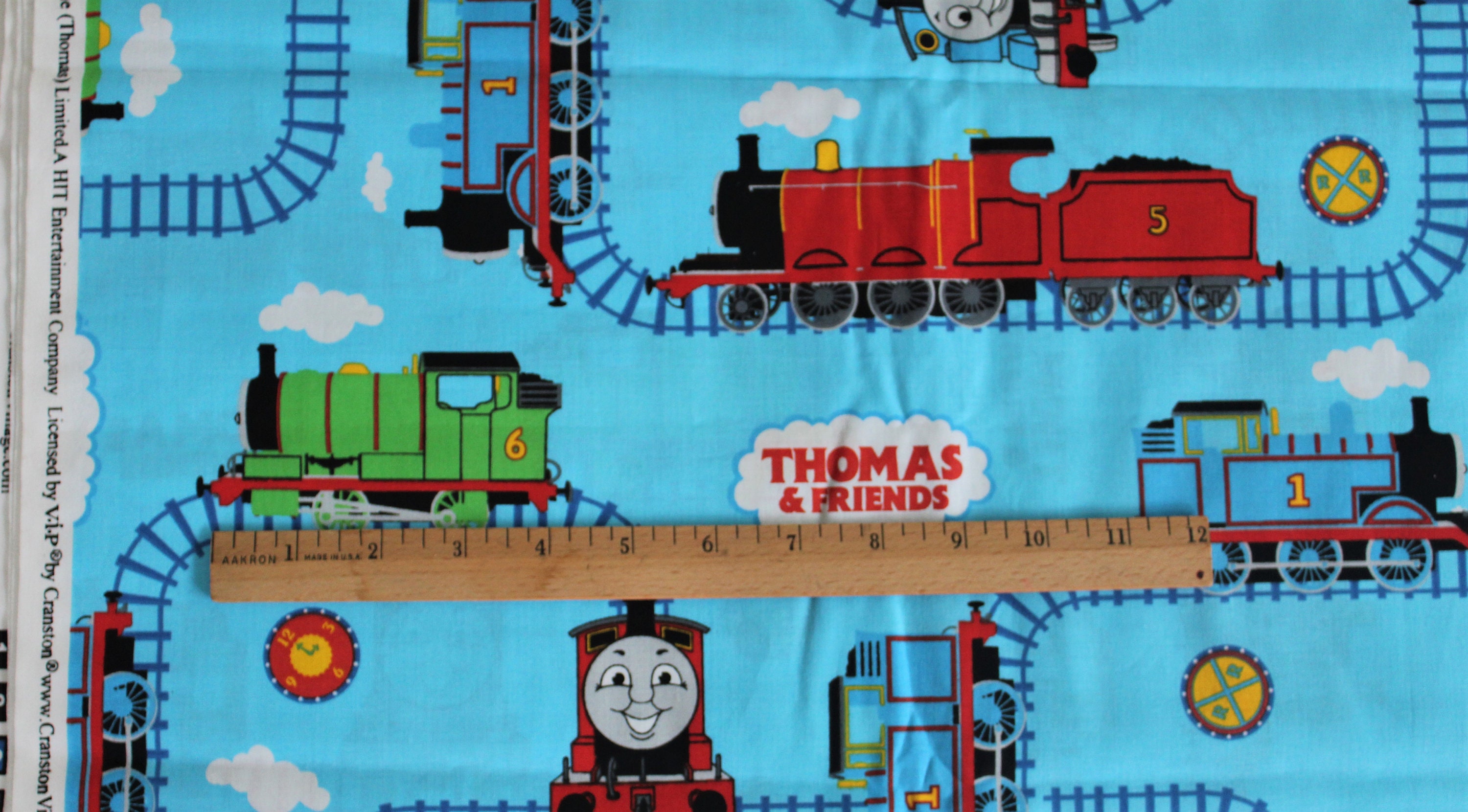 Thomas the Tank Engine and Friends Fabric, Train Track, Out of Print ...