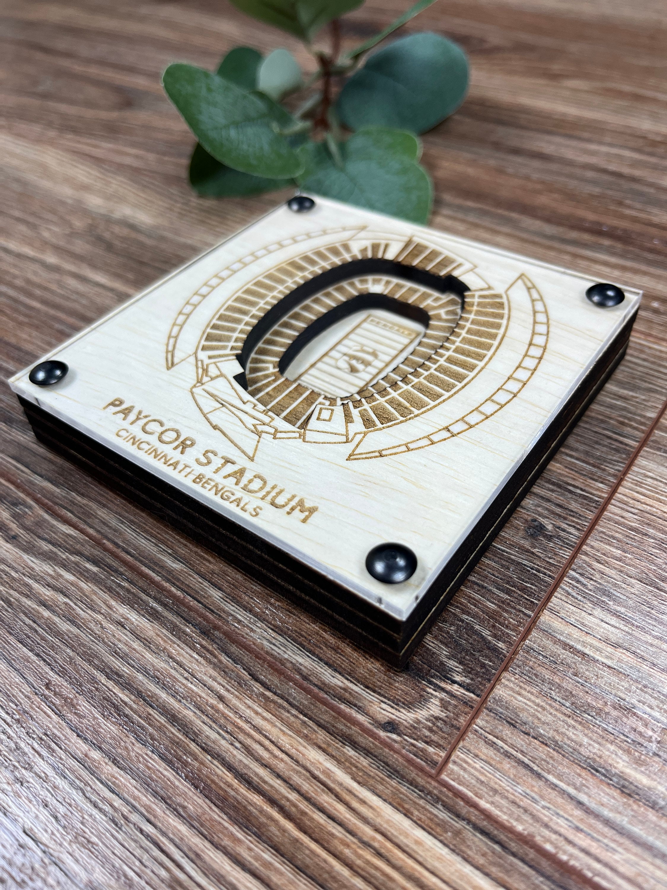 Paycor Stadium - Bengals Layered Stadium Coaster, 3D Layered Coaster ...