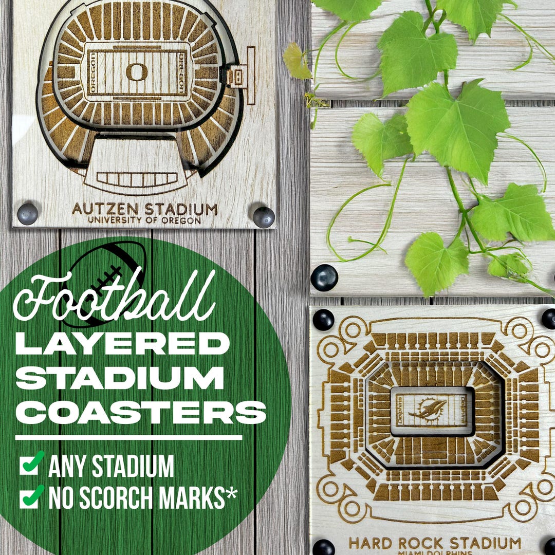 3D Football Stadium Coaster - Any Team / Any Stadium - 2 COASTERS ...