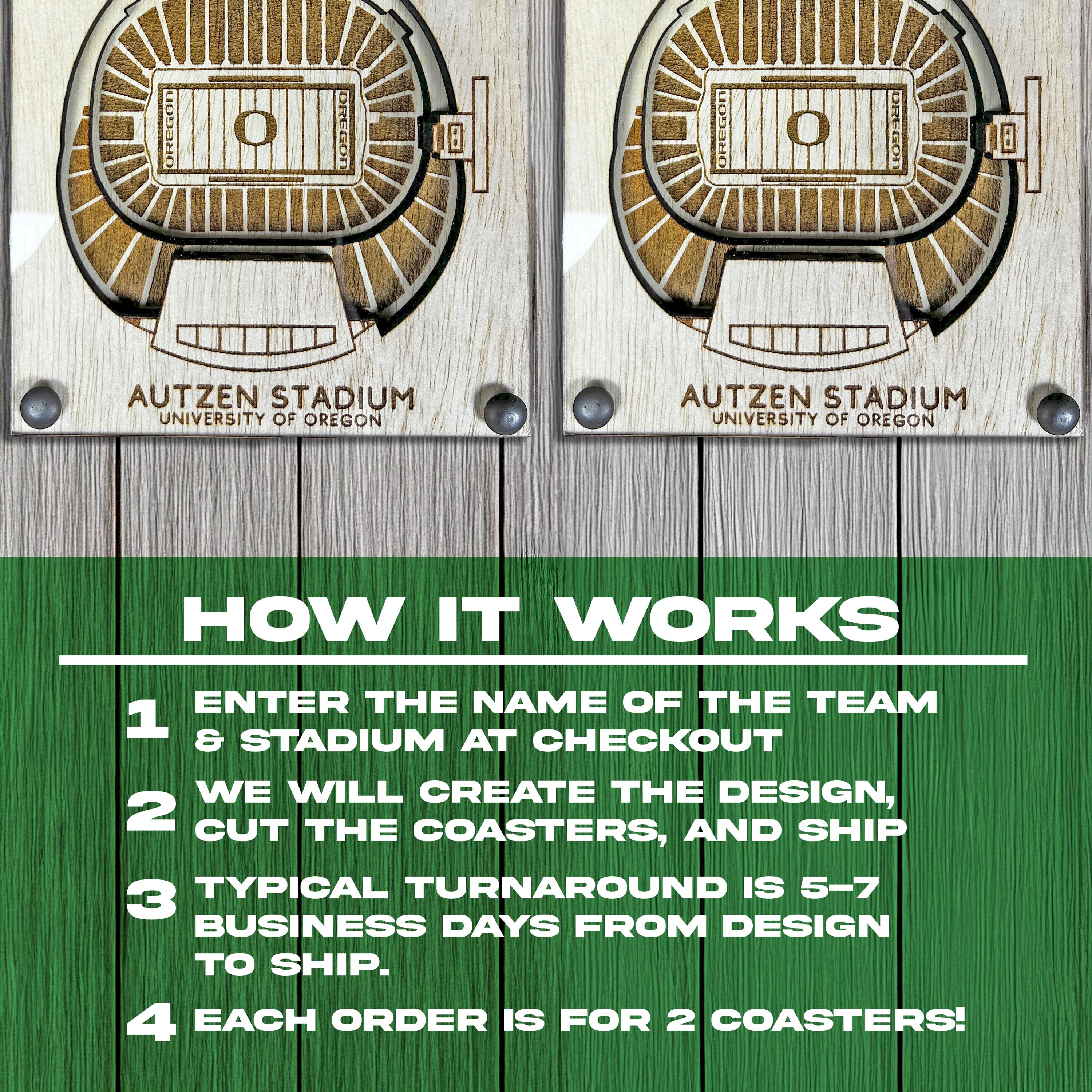 3D Football Stadium Coaster - Any Team / Any Stadium - 2 COASTERS ...
