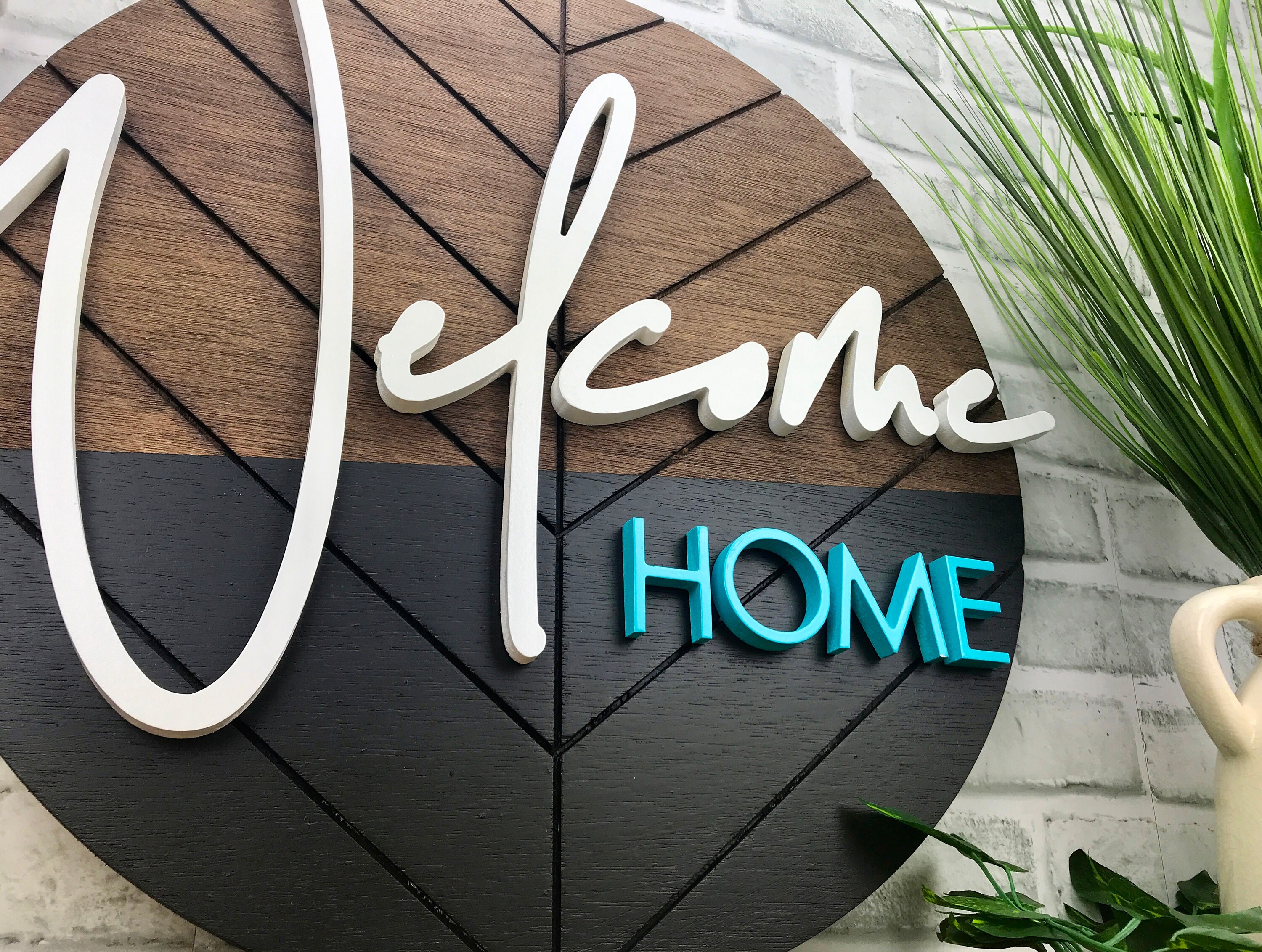 Welcome Home Sign Foyer Sign Hanging Wood Sign Door Hanger - Etsy