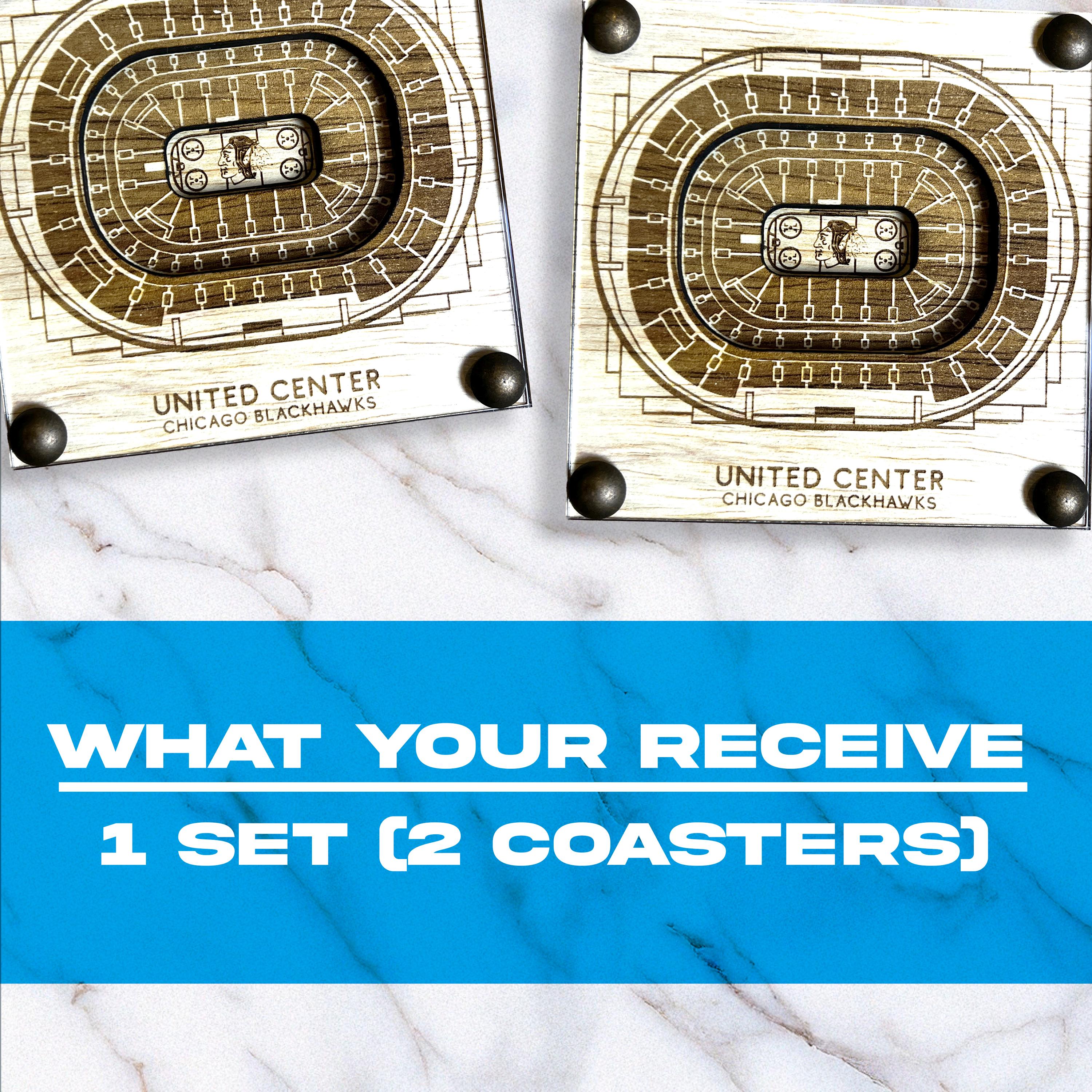 3D Stacked Stadium Coaster - Any Team / Any Stadium - 2 COASTERS ...