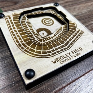 Wrigley Field - Chicago Cubs Layered Stadium Coaster Set, 3D Coaster ...