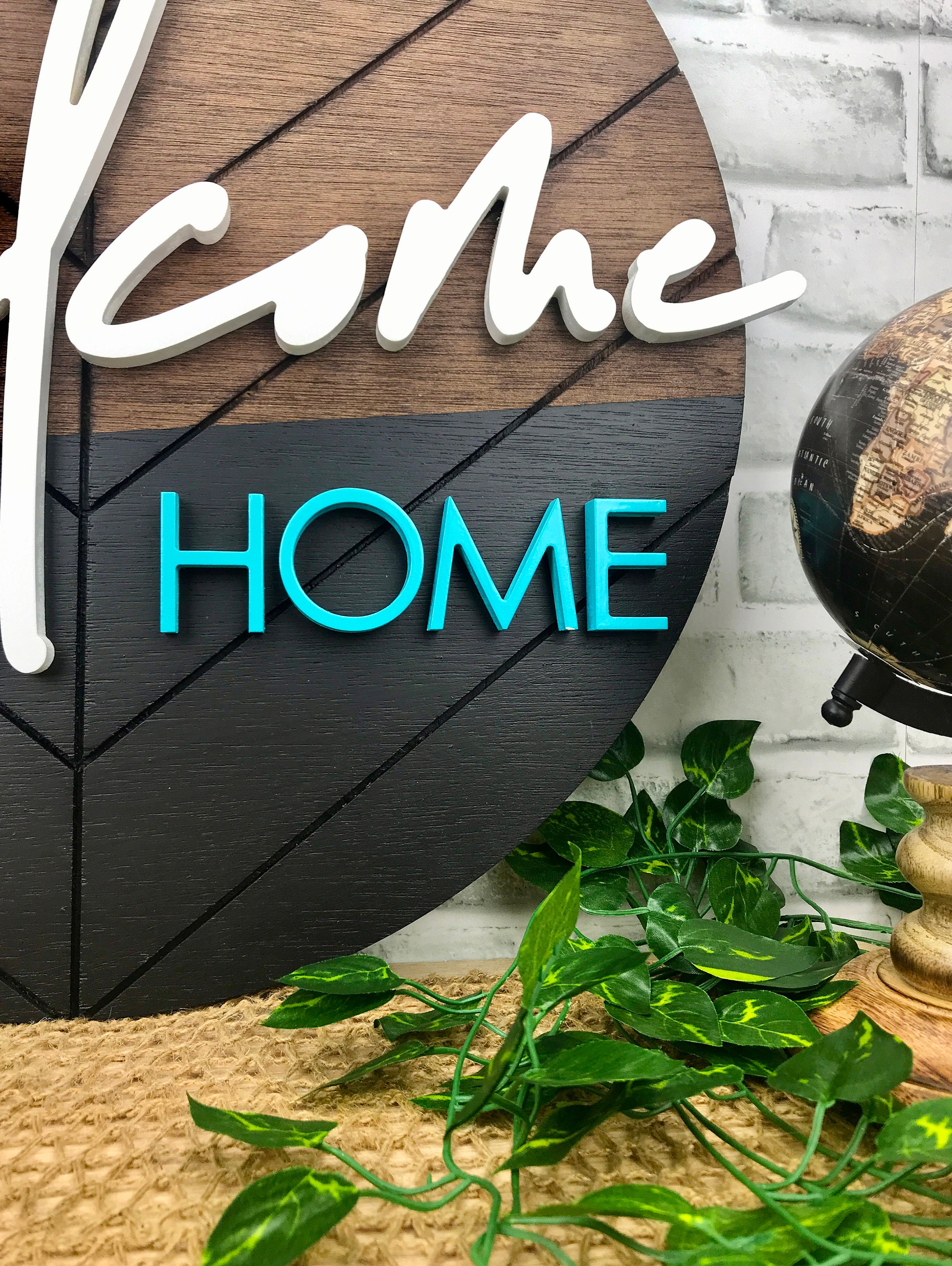 Welcome Home Sign Foyer Sign Hanging Wood Sign Door Hanger - Etsy