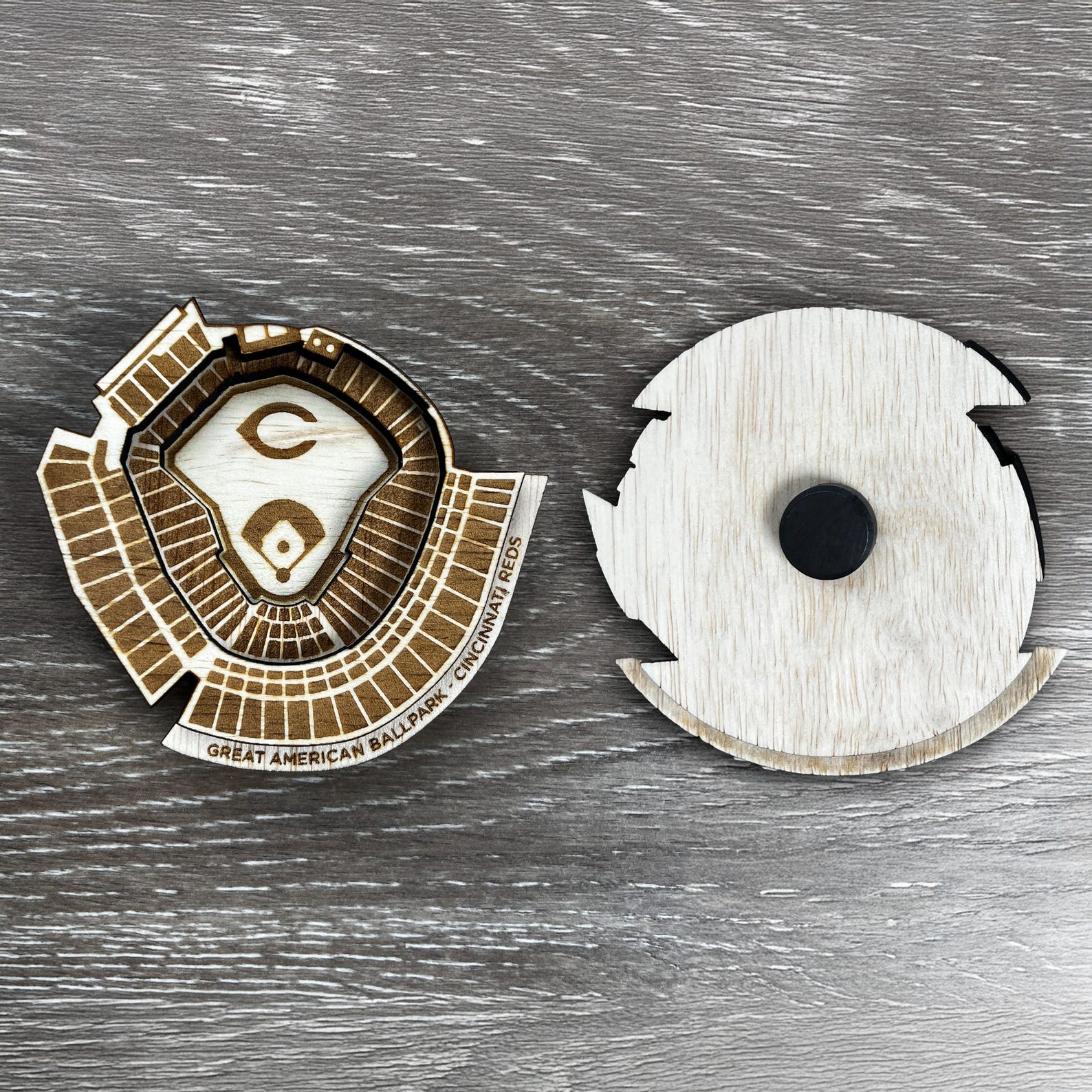 3D Stadium Magnets Wood Layered - Baseball / Football / Soccer ...