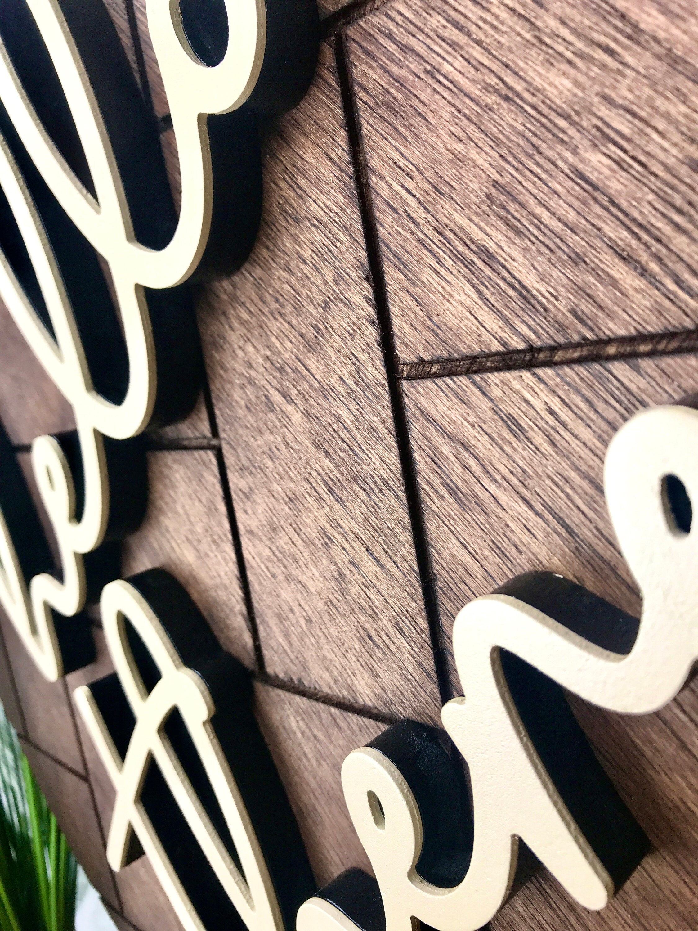 19.5 Herringbone Hello There Sign Hanging Wood Sign - Etsy