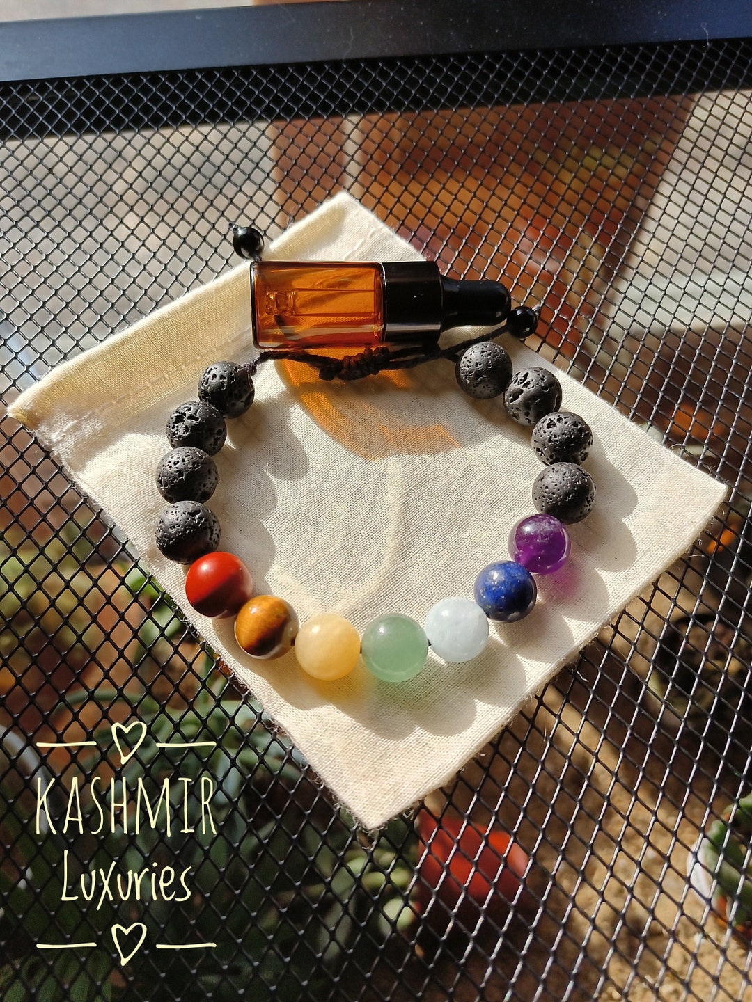 Chakra Diffuser Bracelet | Genuine Gemstones | Essential Oils - Etsy