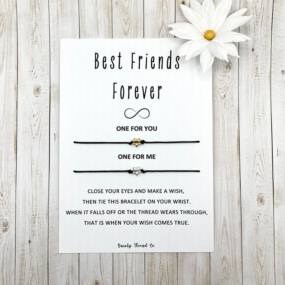 Friends Forever Infinity Sign, Friendship Bracelets for 2, Best Friends ...