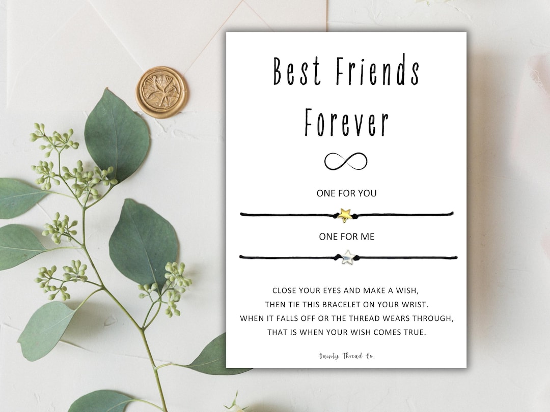 Friends Forever Infinity Sign, Friendship Bracelets for 2, Best Friends ...
