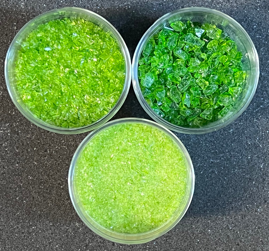 Bullseye Spring Green Transparent Frit #1426 With Labeled Jar —->fast ...