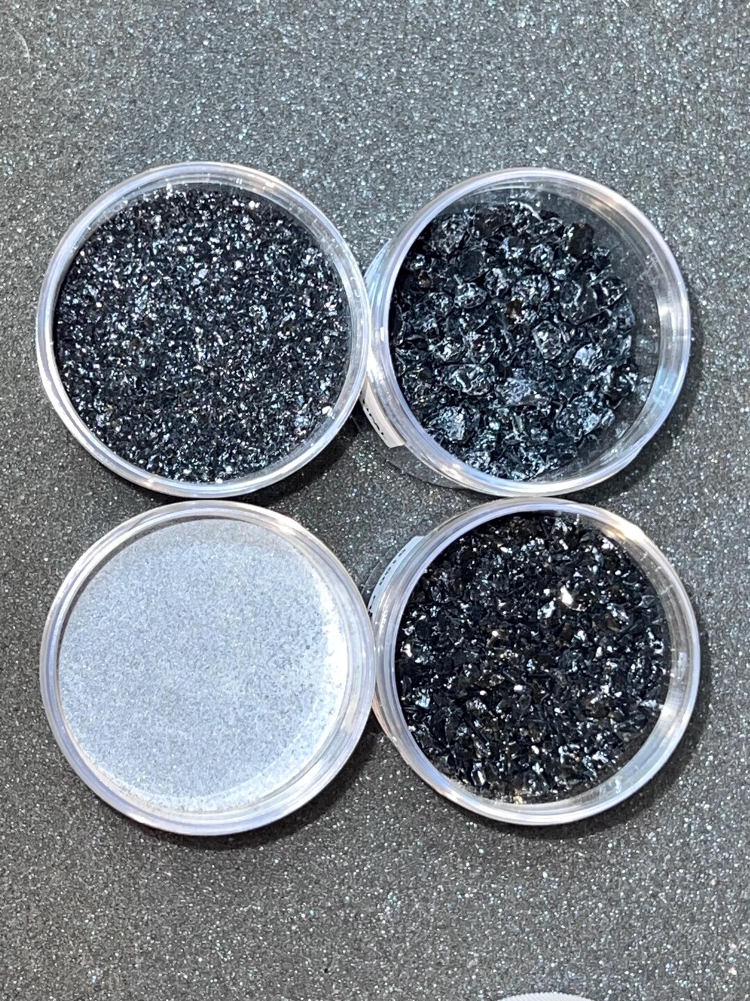 Bullseye Black Opal Frit #0100 With Labeled Jar —->fast Flat Rate ...