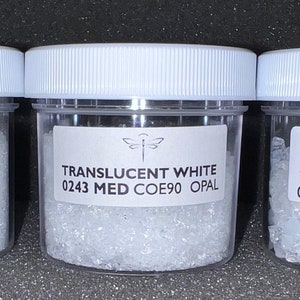 Translucent White Bullseye Frit 0243 With Labeled Jar - Etsy