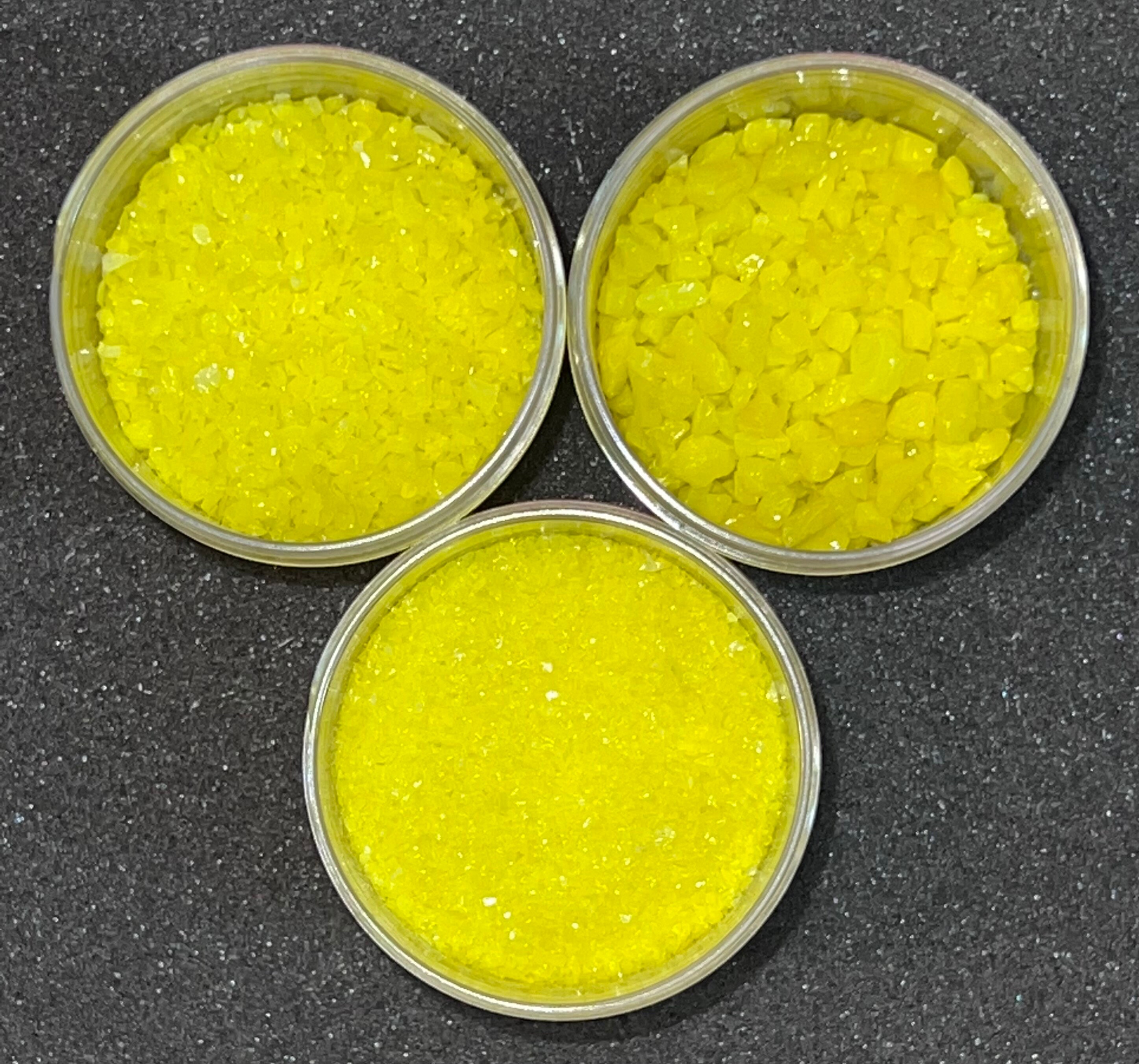 Bullseye Sunflower Yellow Opal Frit 0220 With Labeled Jar fast Flat ...