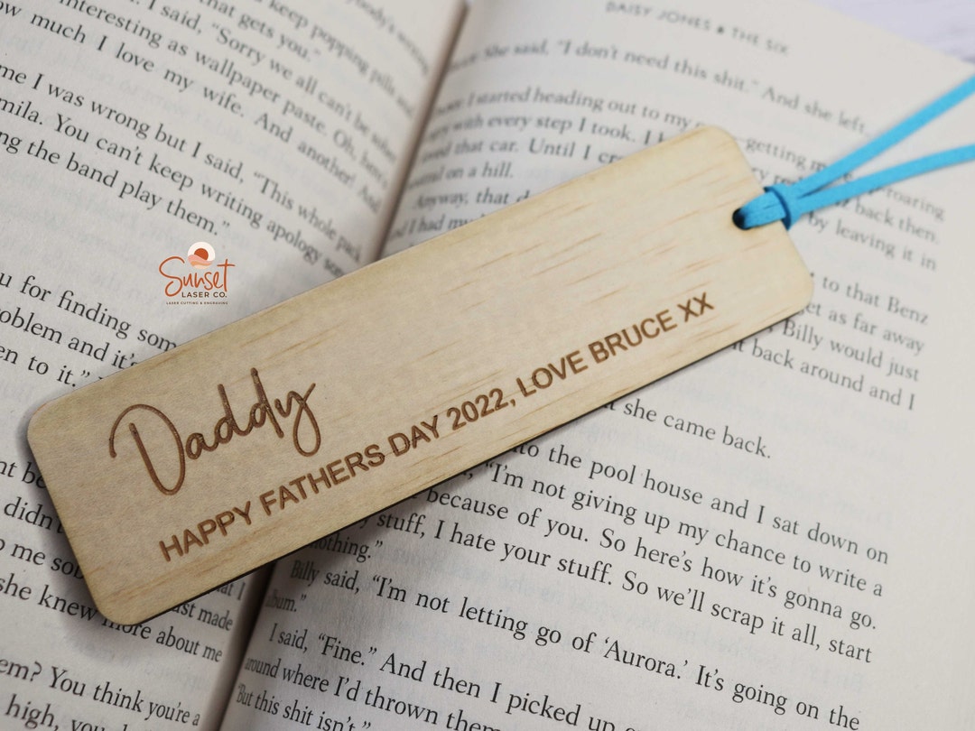 Fathers Day Bookmark / Fathers Day Gift / Personalised Bookmark ...