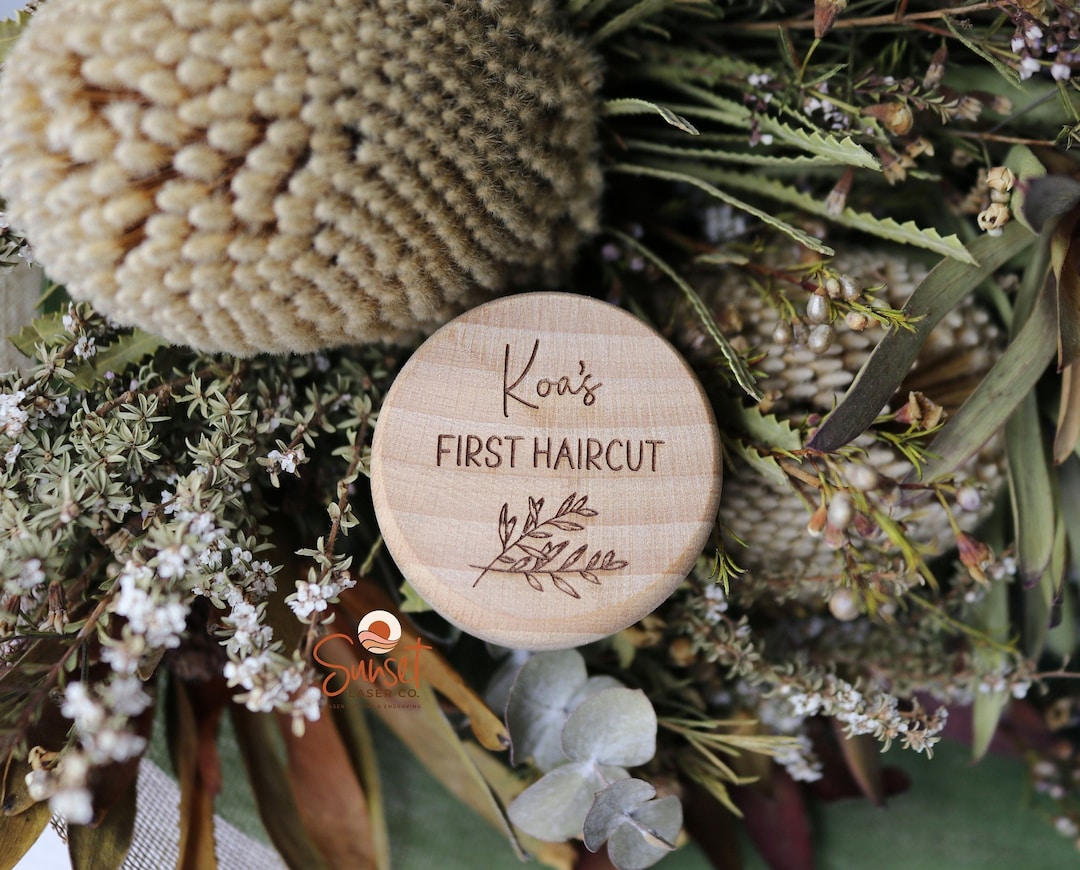 Personalised First Haircut Box / First Haircut / Wooden First Haircut ...