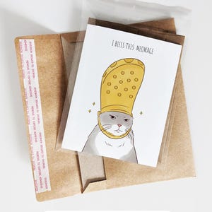 Pope Cat Meme Card, Croc Cat Meme, Funny Cat Card, Marriage Pun ...