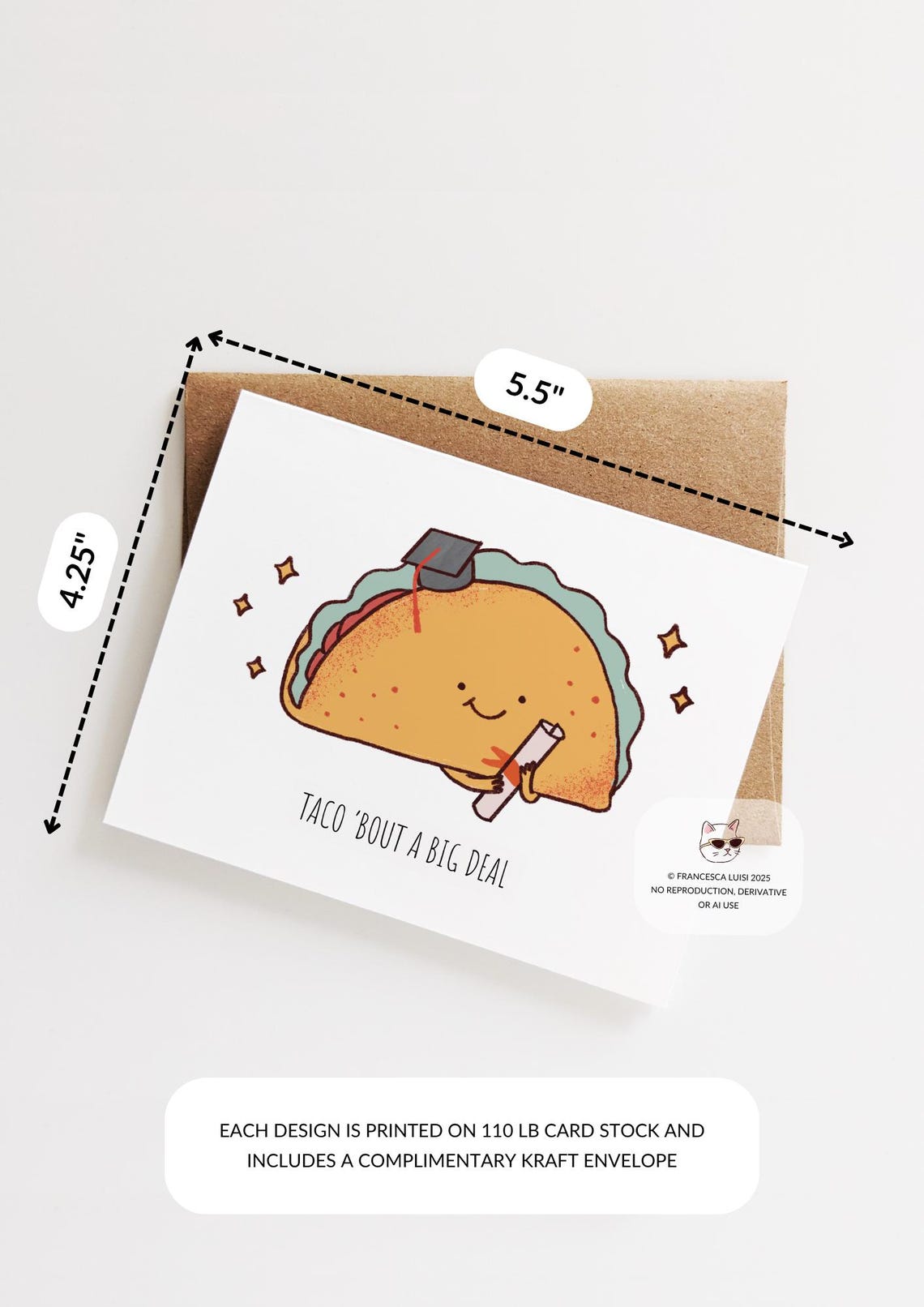 Funny Taco Graduation Card, Cute Celebration Card for Graduates, Taco ...