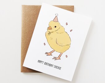 Birthday Chickens Card, Funny Card, Birthday Card for Bestie, Best ...