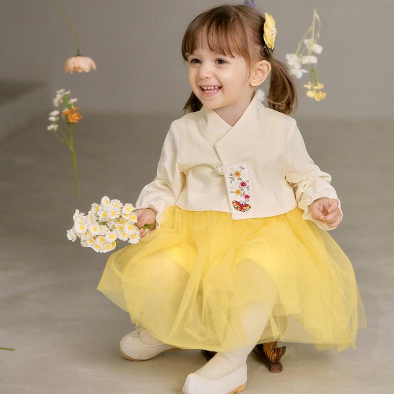 Korean Yellow Dress - Etsy