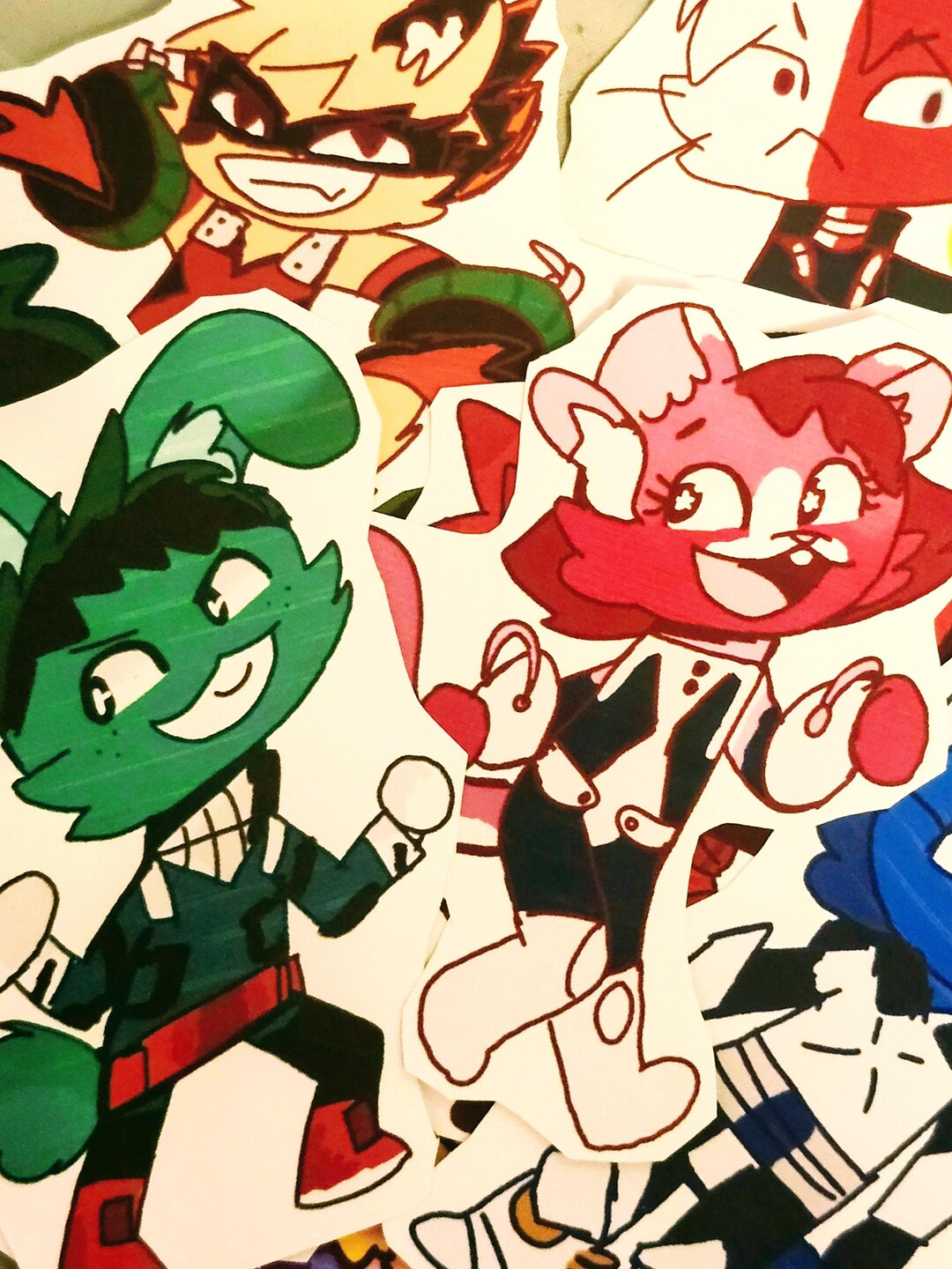 Furry Hero Academia Inspired Collection Vinyl Sticker, Laptop Decal ...