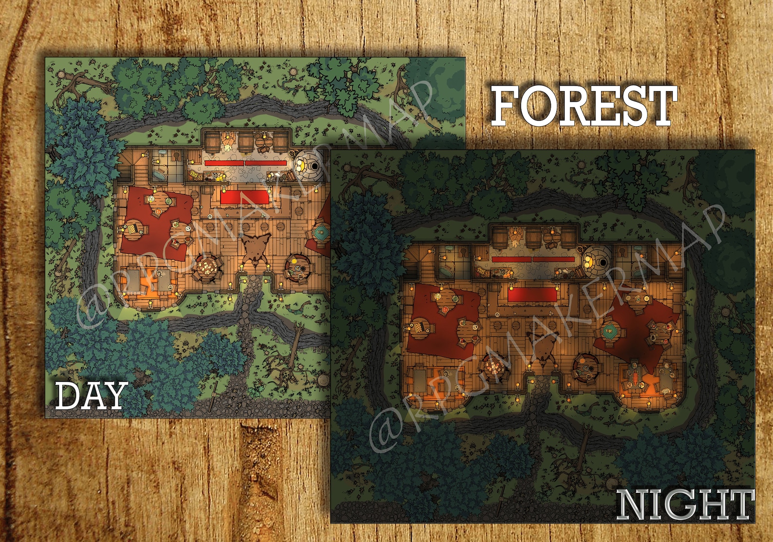 RPG/D&D Tavern Bar Map HD Printable Dnd Maps RPG Tabletop - Etsy