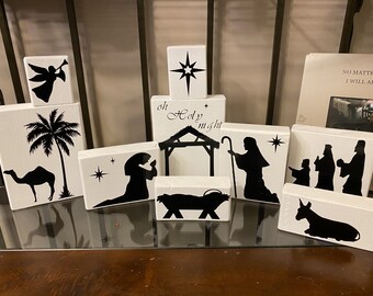 Block Nativity Scene - Etsy