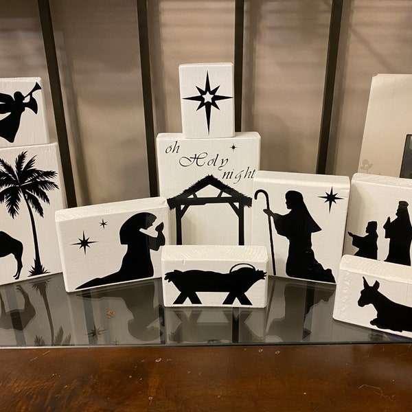 Nativity Blocks - Etsy
