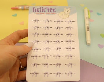 Confession Sticker - Etsy