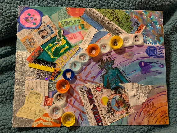 Multimedia collage | Etsy