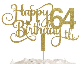 64th Birthday Cake - Etsy