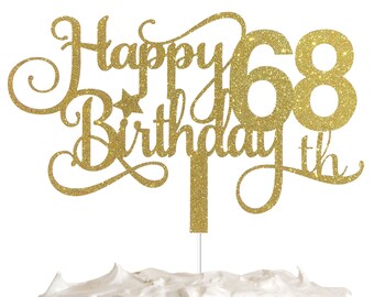 68th Birthday Cake - Etsy