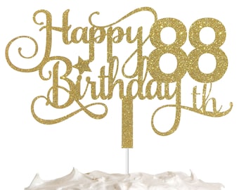 88th Birthday Cake Topper - Etsy