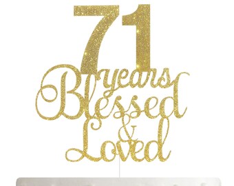 71st Birthday Topper - Etsy