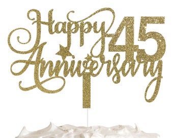 ALPHA K 25th Anniversary Cake Topper 25th Wedding Anniversary - Etsy