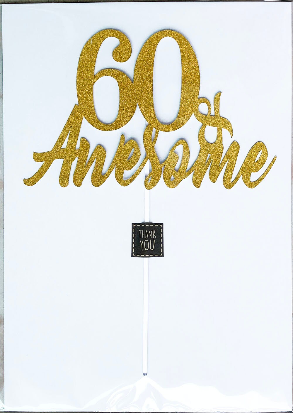 60 Awesome Cake Topper 60th Birthday Cake Topper 60th | Etsy