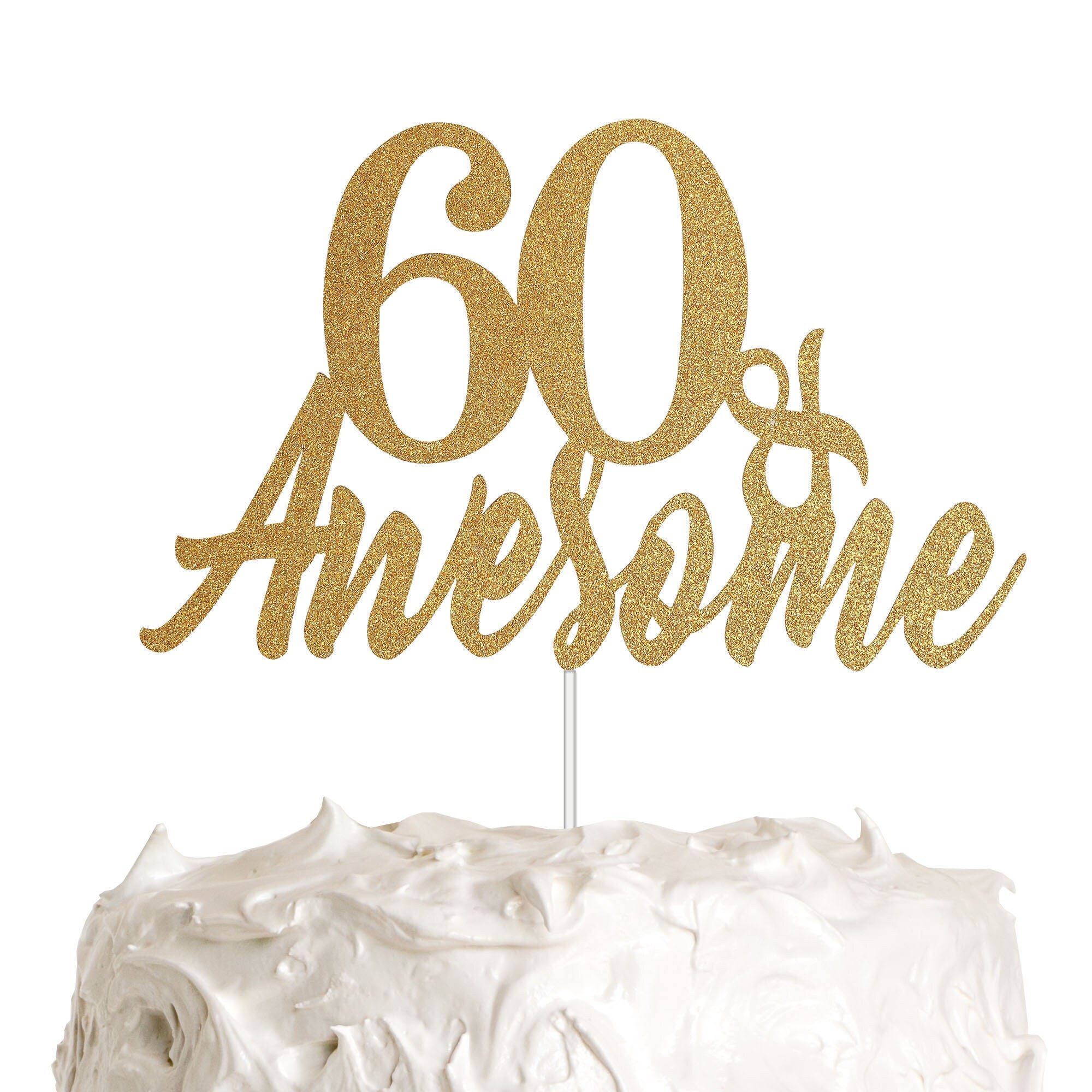 60 Awesome Cake Topper 60th Birthday Cake Topper 60th | Etsy
