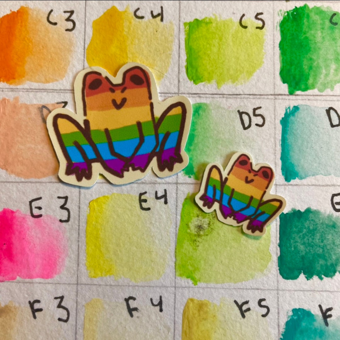 Rainbow Frogs - Etsy