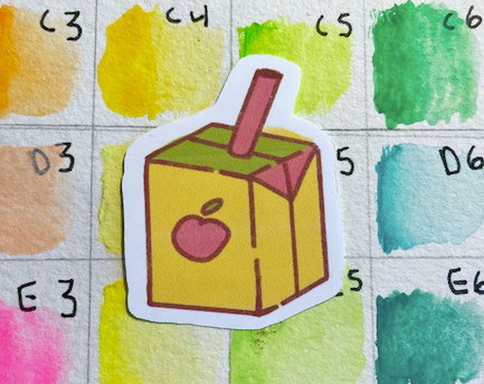 Apple Juice Box Decal // Laptop Decal // Apple Decal // Juice // Laptop ...