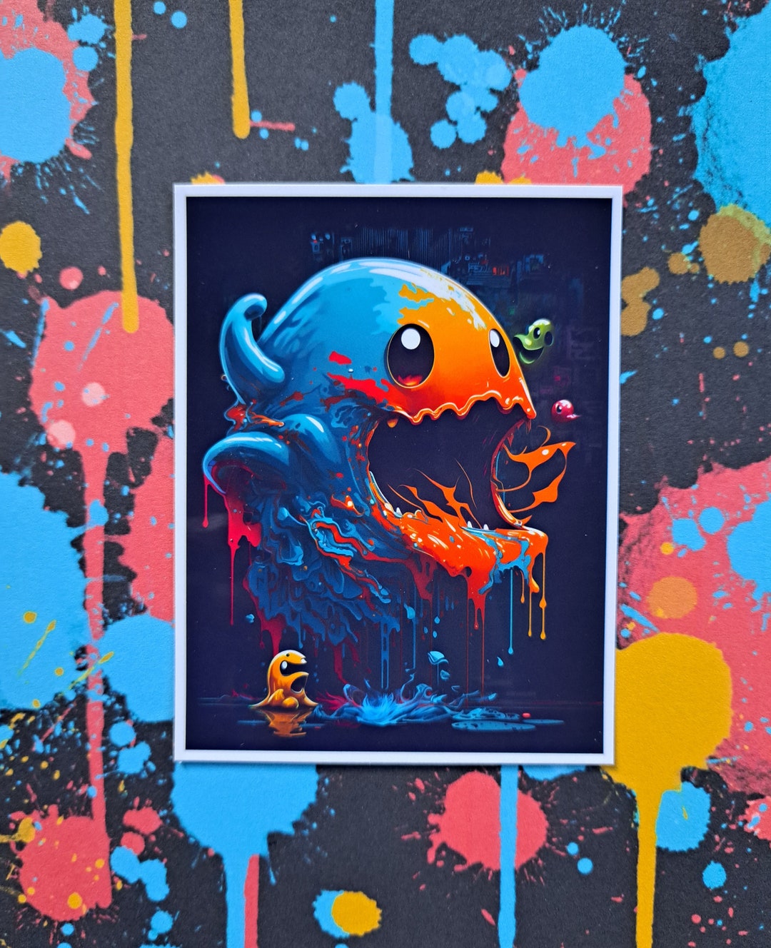 Ghost Inspired by Pac-man 4" X 3" Sticker - Etsy